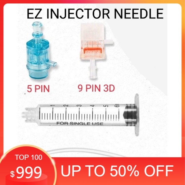 Jual jarum ez injector smart injector mesotherapy selang syringe spuit filter ez injector ...