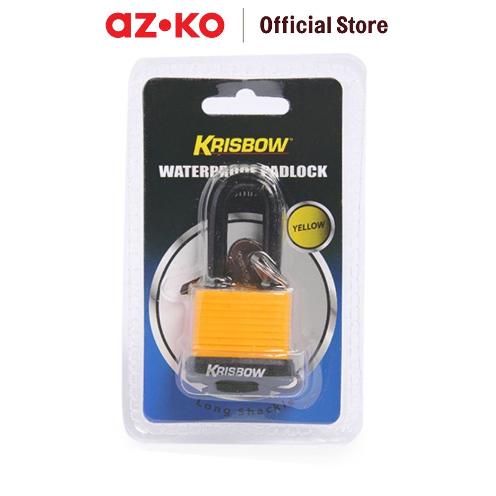 Jual AZKO Krisbow 30 Mm Gembok Tahan Air - Kuning Steel Padlock Besi ...