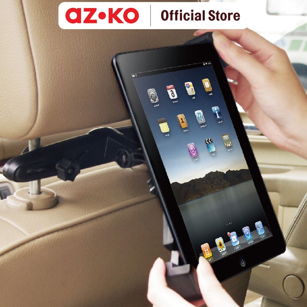 Jual AZKO Supersonic Holder Tablet Car Back Seat Tablet Holder Tempat ...