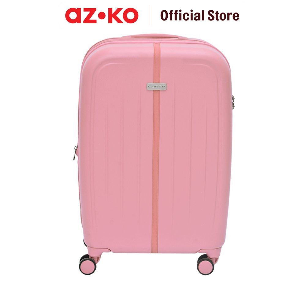 Jual AZKO Luggo 24 inci Chantal Koper Pc Tsa Lock - Pink Rose Luggage ...