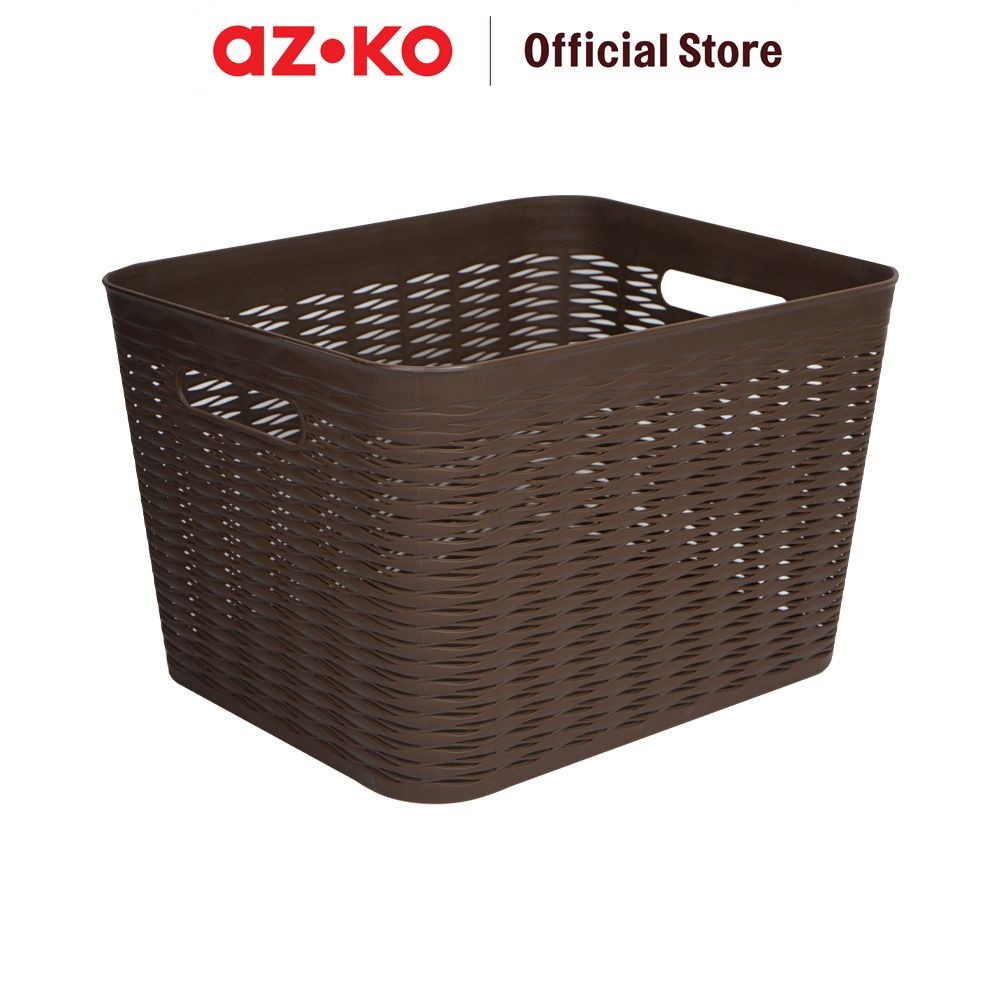 Jual AZKO Stora Keranjang Penyimpanan Wave Handle Storage Basket Kotak ...