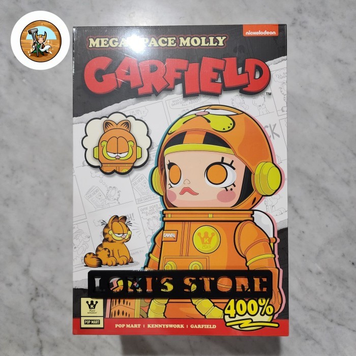 Jual MEGA SPACE MOLLY 400% Garfield Pop mart (Original) | Shopee Indonesia