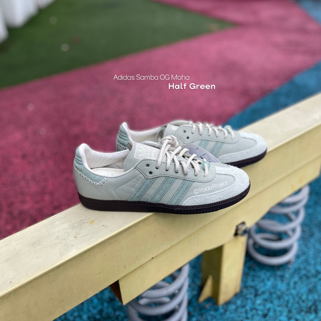 Jual Adidas Samba OG Maha Half Green 100% Original Guarantee | Shopee ...