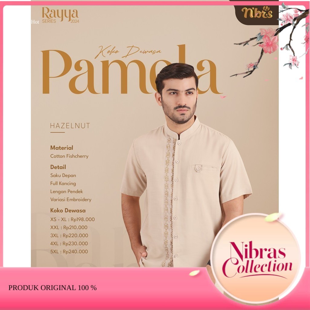 Jual Rayya series Koko Sarimbit Terbaru Pamela by Nibras Original 100% baju koko muslim pria ...