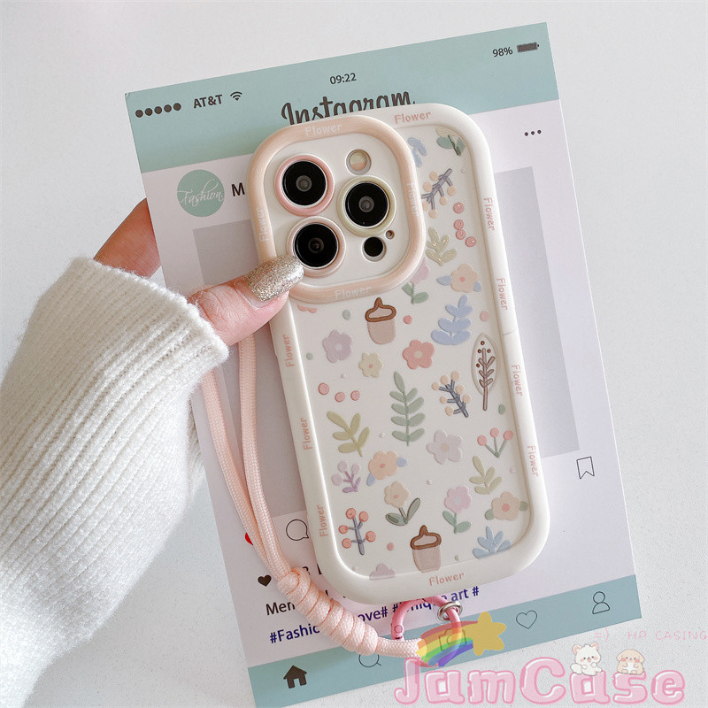 Jual case iPhone 15 Bunga-bunga yang indah Casing ponsel cocok untuk ...