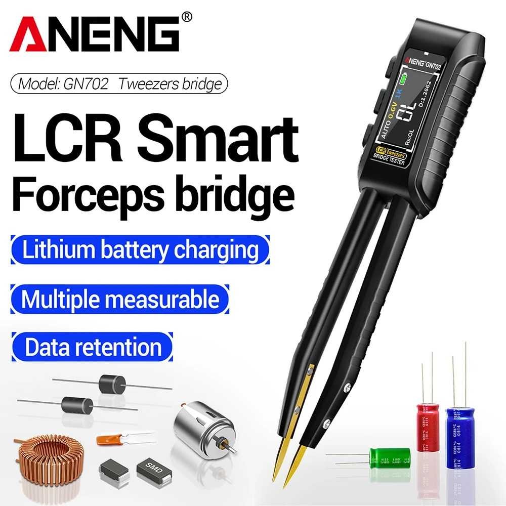 Jual ANENG LCR Tester Digital Forceps Bridge Multimeter Tweezer LCD ...