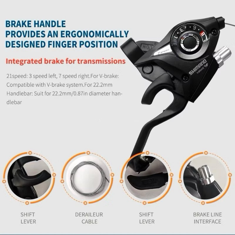 Jual MN SHIMANO Shifter EF51 3x7 8 Operan Gi Sepeda Gunung Seli Minion ...