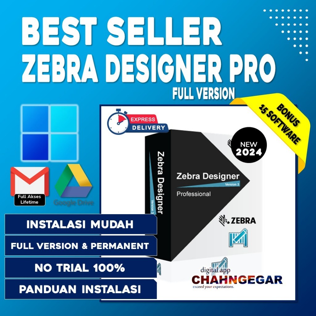 Jual ZebraDesigner Professional 3 Lisensi Original Retail Software Design Barcode Tag Label ...