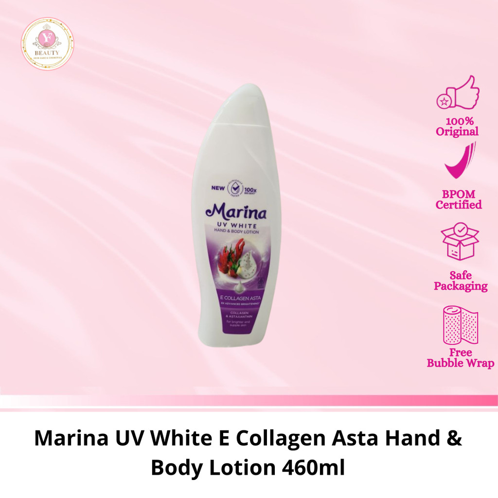 Jual YF Beauty Marina UV White E Collagen Asta Hand & Body Lotion 460ml | Shopee Indonesia