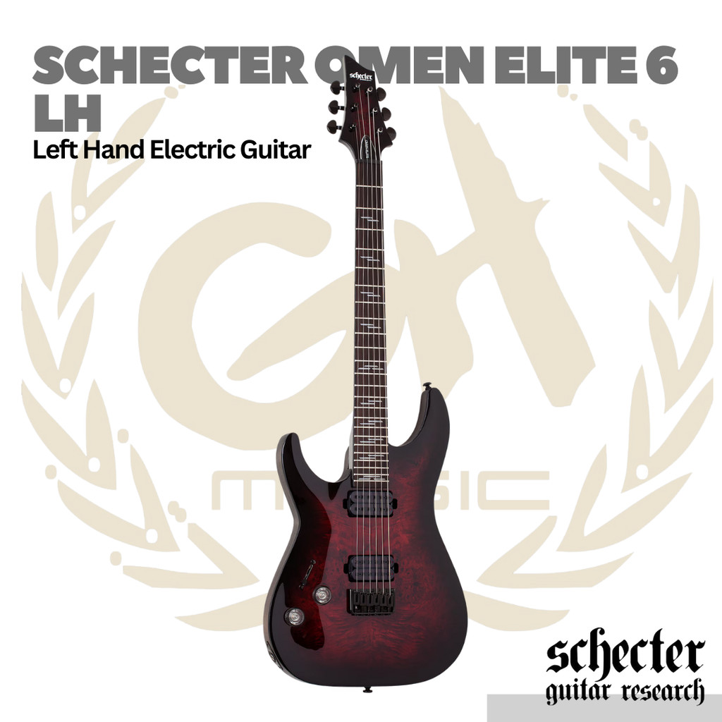 Jual Schecter Omen Elite 6 Left Handed Electric Guitar | Gitar Elektrik ...