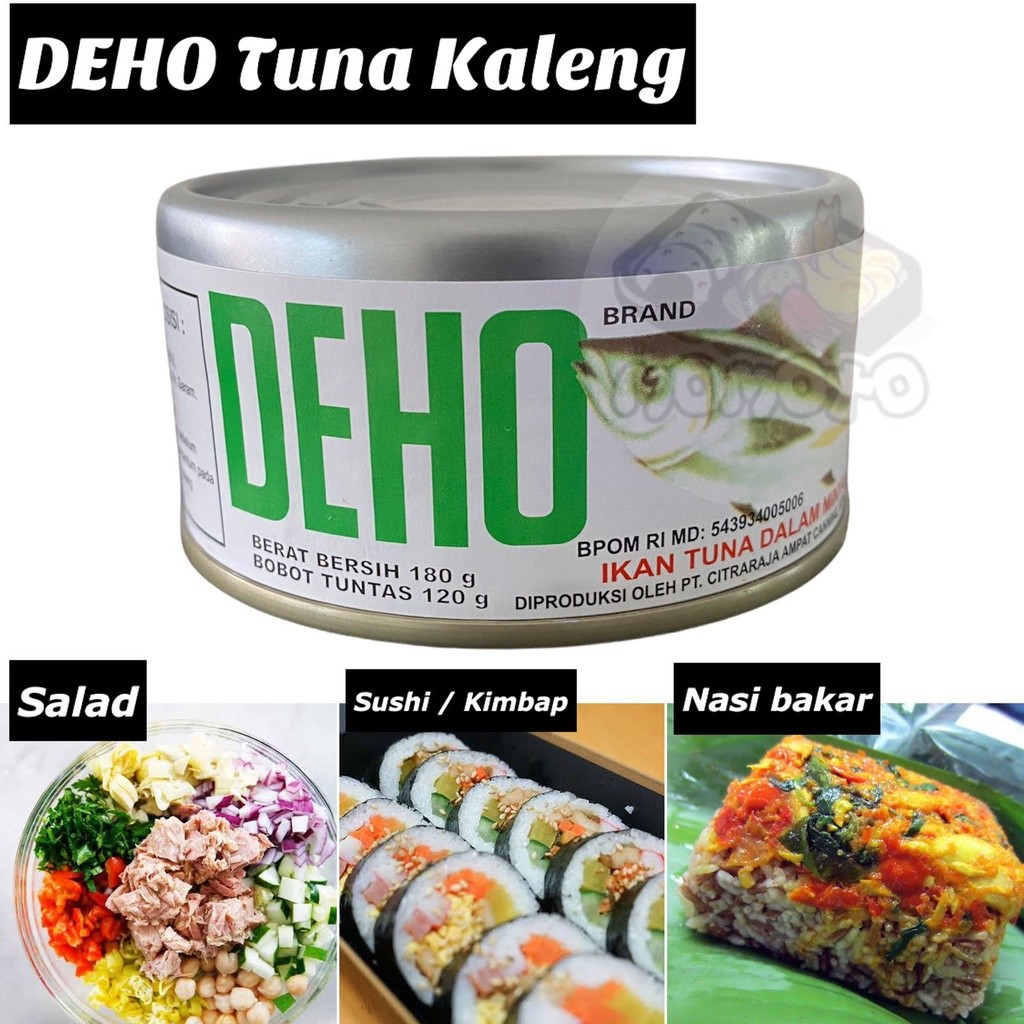 Jual Deho Chunk Tuna in Oil 180 gram / Ikan Tuna Kaleng dalam Minyak ...