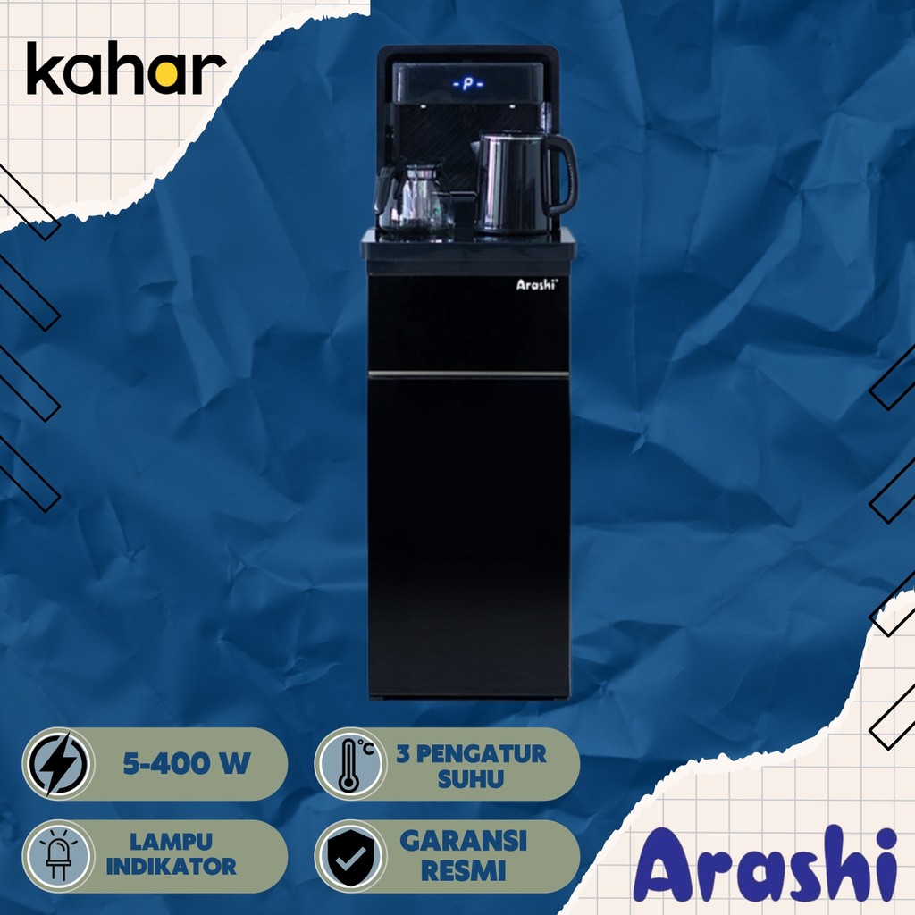 Jual Dispenser Digital Galon Bawah Multifungsi Hot & Cool Arashi AMD 02BC | Shopee Indonesia