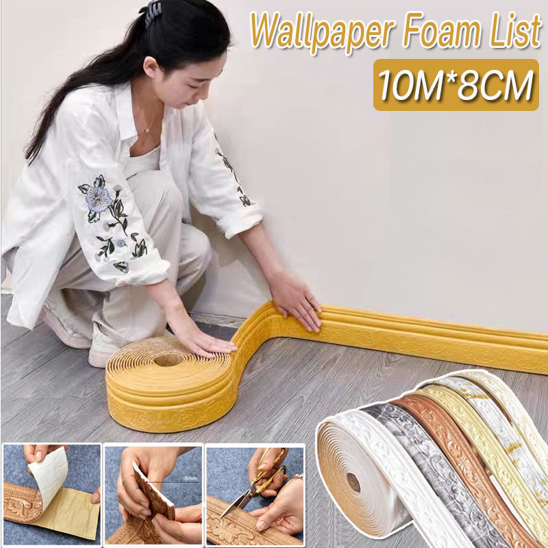 Jual [COD]2.3M Wall Border List Walpaper List Foam Stiker Dinding List ...