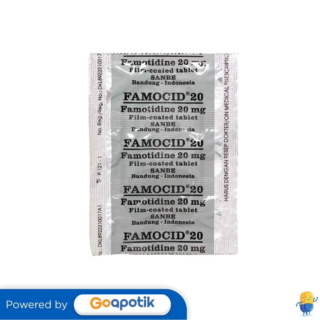 Jual Famocid 20 Mg Strip 6 Tablet | Shopee Indonesia