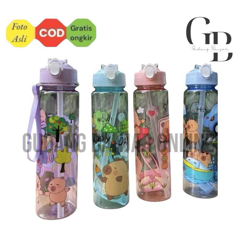 Jual Botol Minum Capibara / Capybara 900ml / Botol minum sekolah anak ...