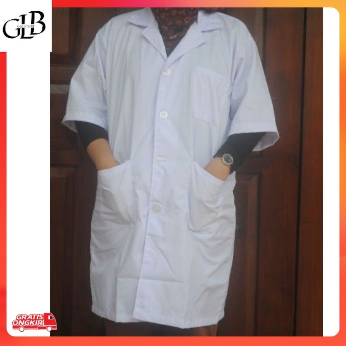 Jual Baju Kerja Terbaru / Jas Laboratorium Jas Lab Lengan Pendek Baju ...