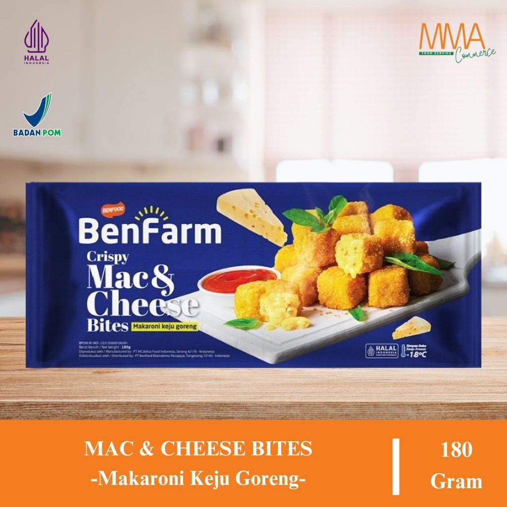 Jual Benfarm Crispy Mac and Cheese Bites | Makaroni Keju Goreng 180 ...