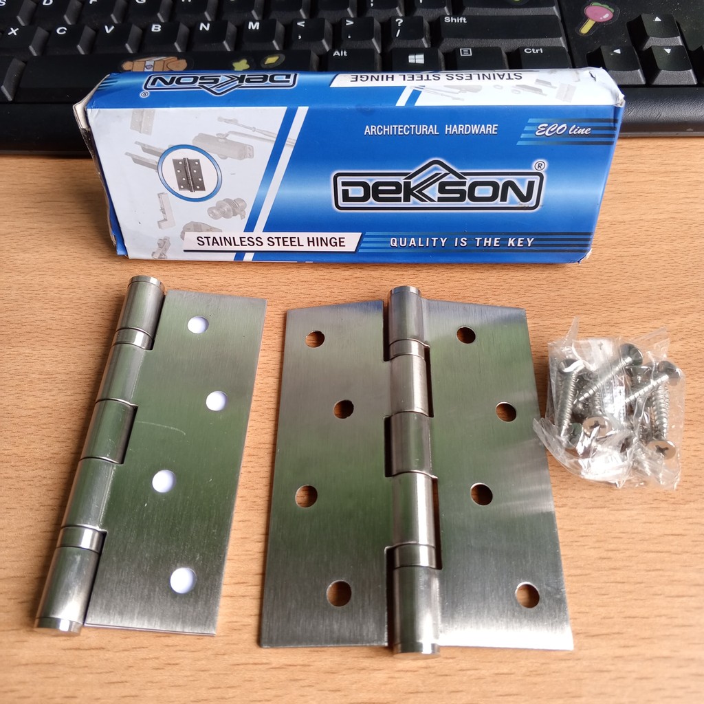 Jual Dekson Engsel Stainless Pintu Jendela Kupu Kupu 4 Inch / Engsel ...