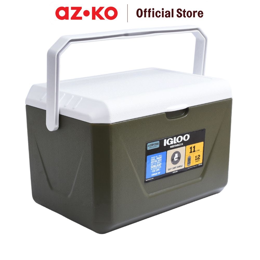 Jual AZKO Igloo 11 ltr Cooler Box Nestable - Hijau Boks Pendingin ...