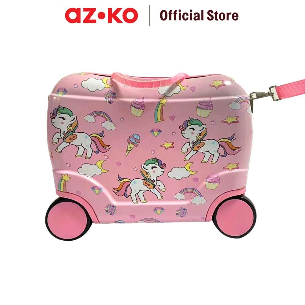 Jual AZKO Passport 16 inci Koper Anak Pc & Abs Ride On Unicorn - Pink ...