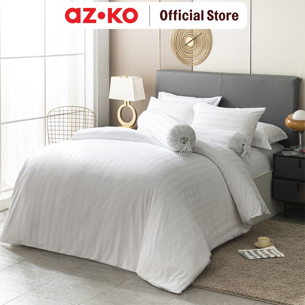 Jual AZKO Sleeplite 250x240 cm Set 5 Pcs Seprai Flat Microfiber Emboss ...