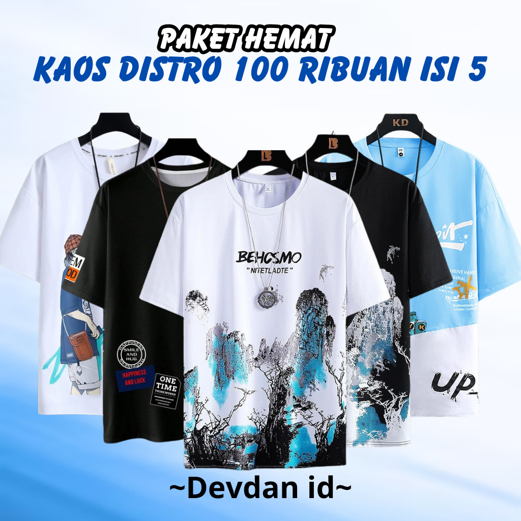 Jual KAOS DISTRO BANDUNG KEKINIAN 100K ISI 5 KAOS | BANDUNG KEREN ...