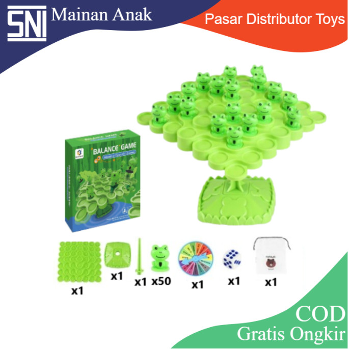 Jual Mainan Anak TREE FROG BALANCED Mainan Edukasi Balance Game Katak ...