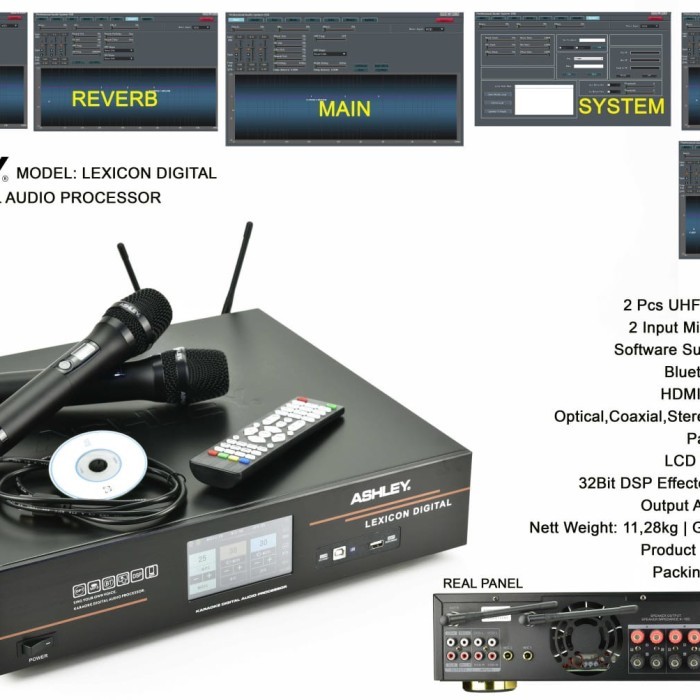 Jual Amplifier Karaoke Ashley Lexicon Digital - Lexicon + Mic | Shopee ...