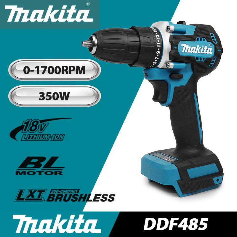 Jual Makita 18V DDF485 10MM LXT Compact Cordless Tool Screwdriver Impact Brushless Driver ...