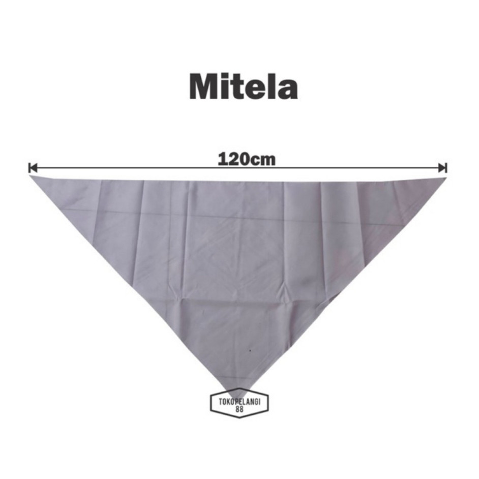 Jual Syal Mitela Kain Segitiga Putih Bahan Katun Halus Murah/pramukaaxe ...