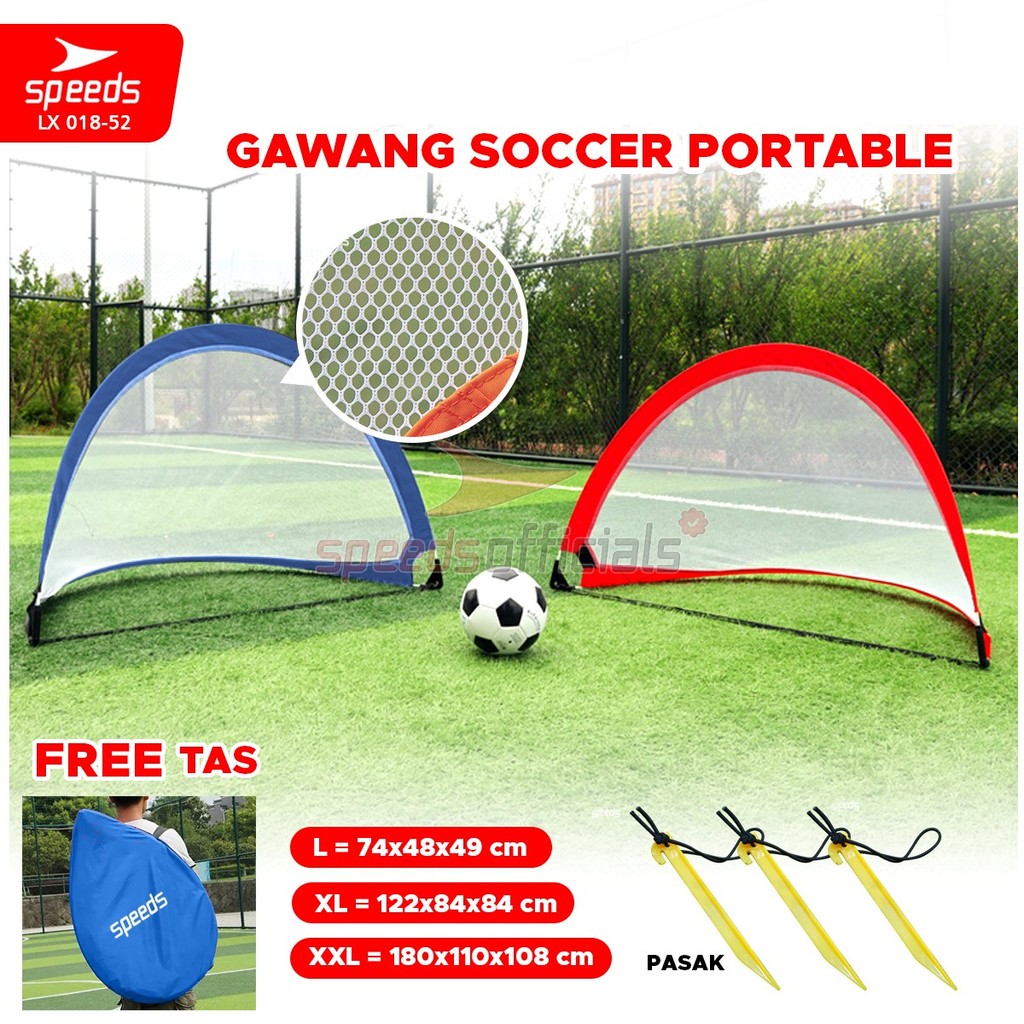 Jual SPEEDS Gawang Jaring Lipat Goal Portable 180cm L XL XXL Indoor ...