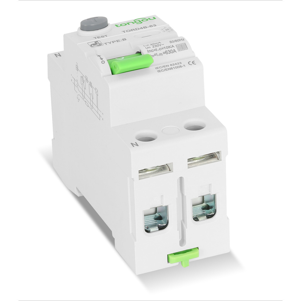 Jual RCCB RCD DC Electric Vehicle EV Charging Pile Residual Current breaker 2P 63A 30mA Type B ...