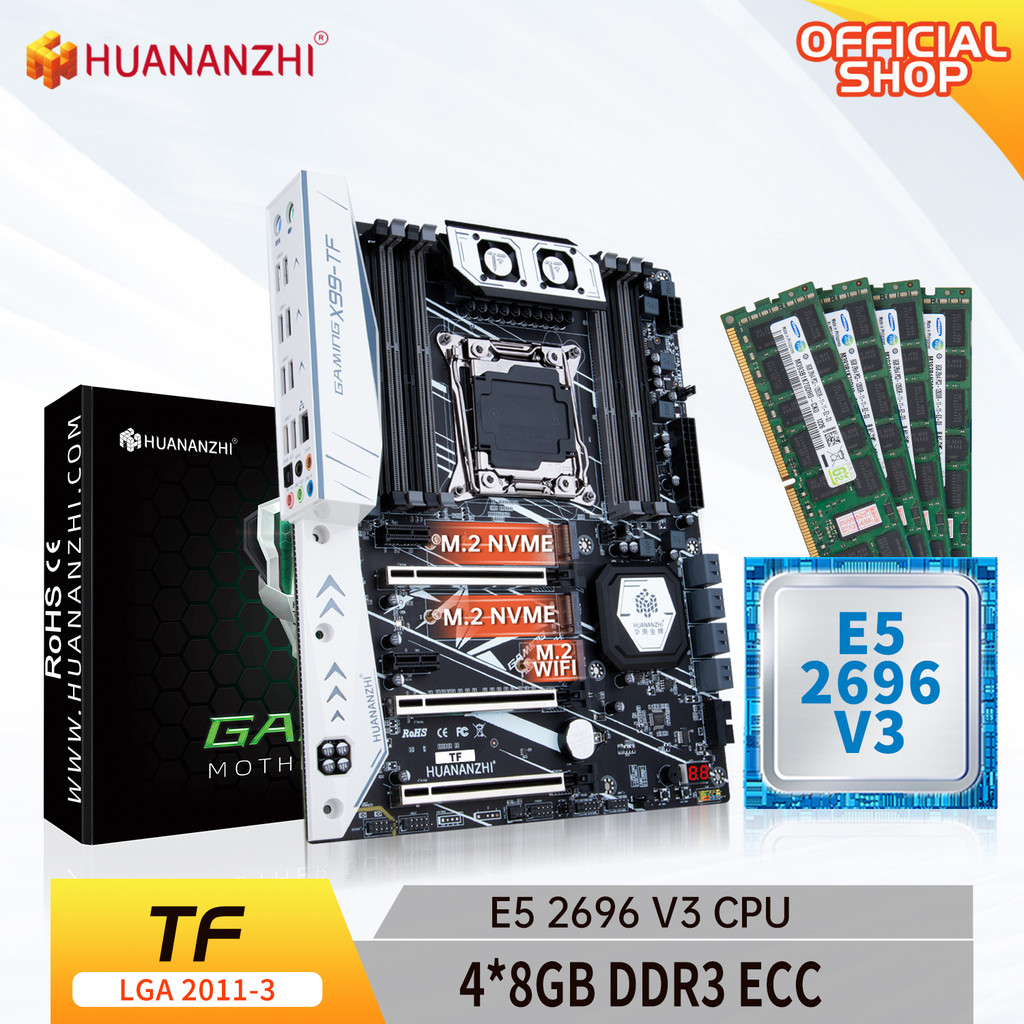 Jual HUANANZHI X99 TF LGA 2011-3 XEON X99 Motherboard with Intel E5 ...