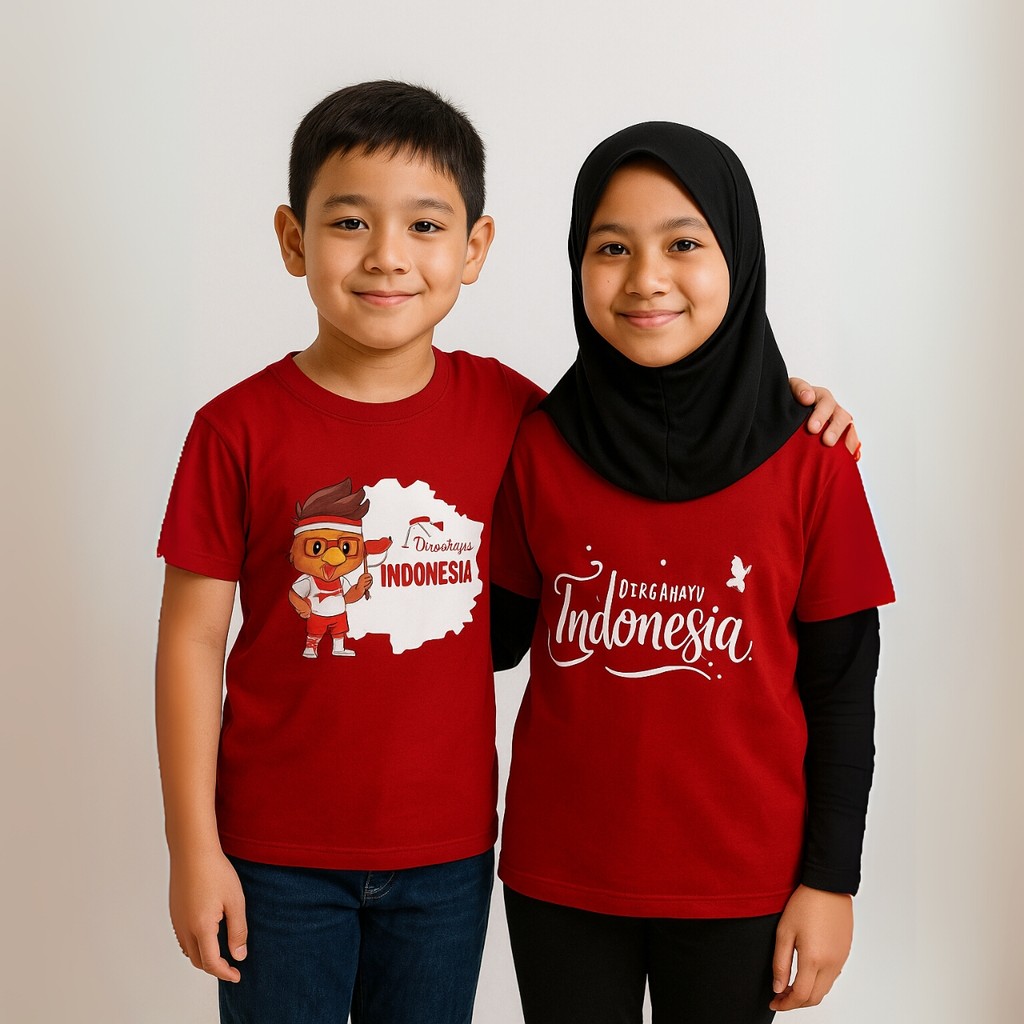 Jual BAJU ANAK KAOS AGUSTUSAN 2025 RI PUTIH DIRGAHAYU MERAH INDONESIA ...