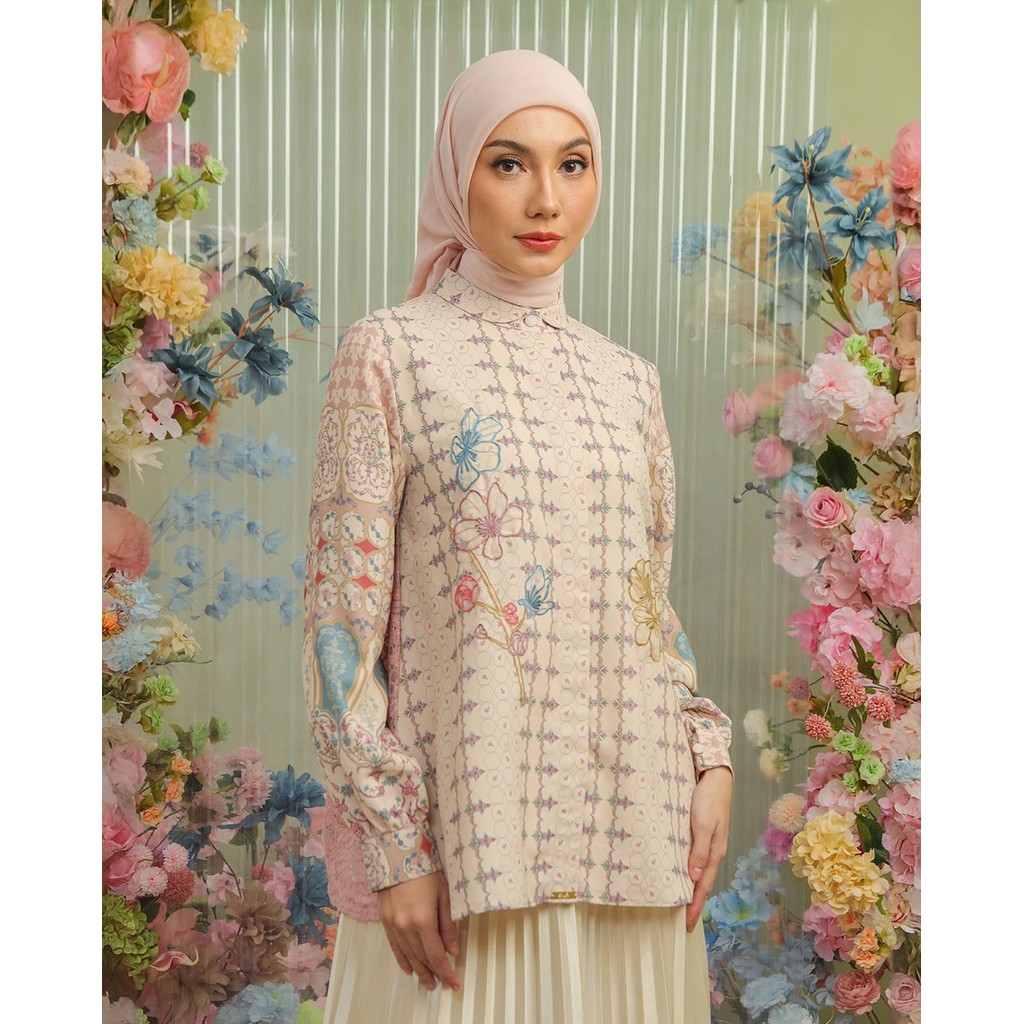 Jual Muda Official Aneila Shirt - Rose | Shopee Indonesia