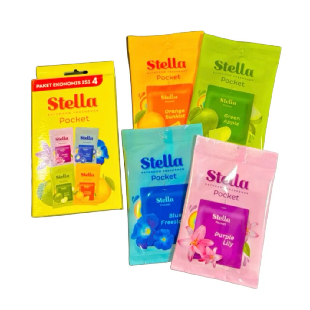 Jual STELLA FRESH POCKET BOX 4 PCS X 10gr BATHROOM FRAGNANCE PENGHARUM ...
