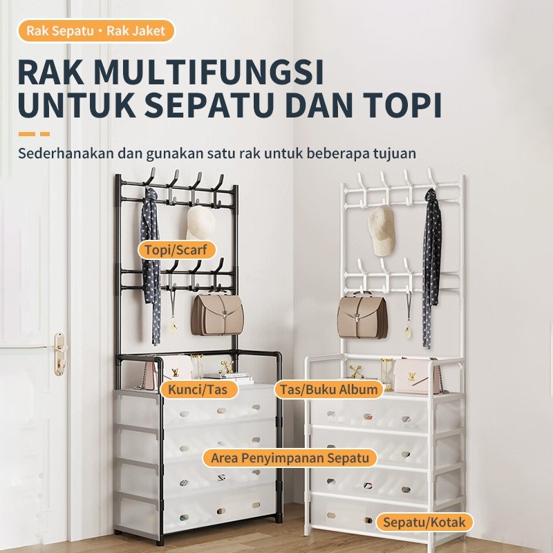 Jual ORATE Rak Topi Sepatu Rak Sepatu Lantai Serbaguna | Shopee Indonesia