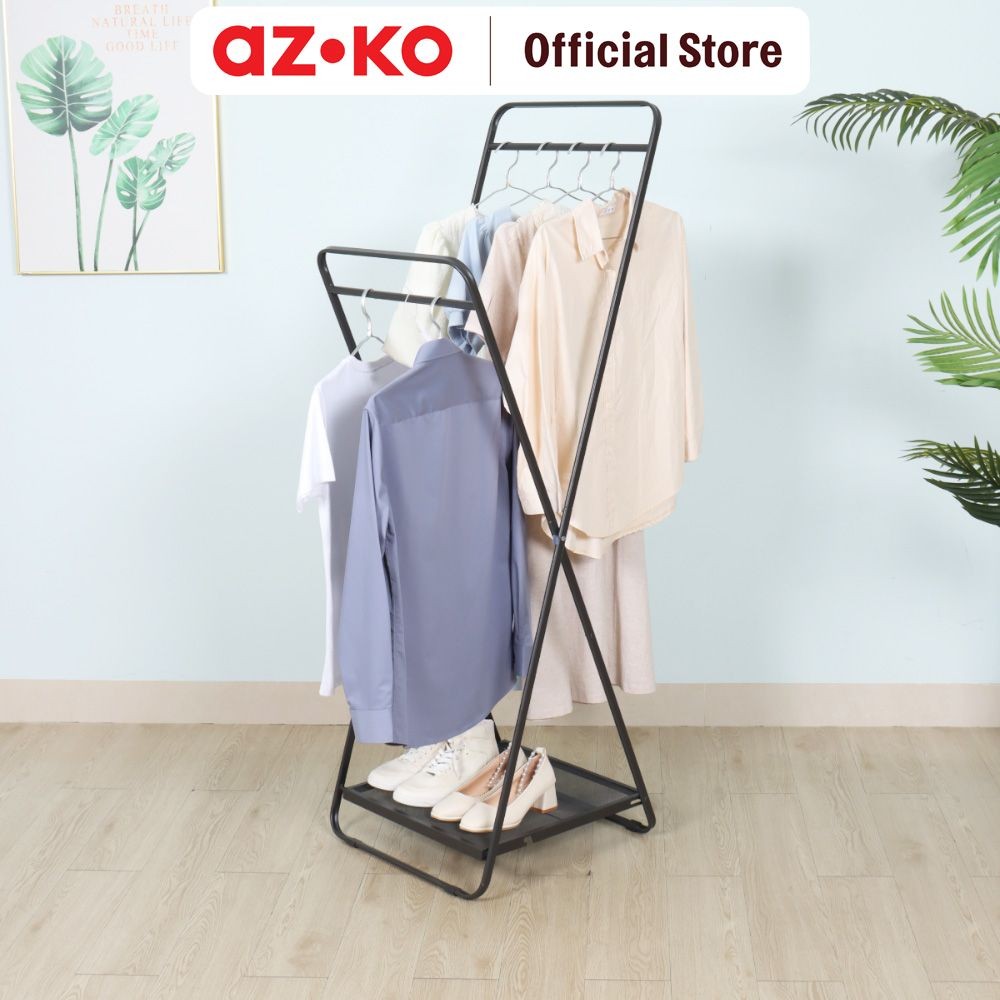 Jual AZKO Stora Gantungan Baju Dengan Rak | Shopee Indonesia