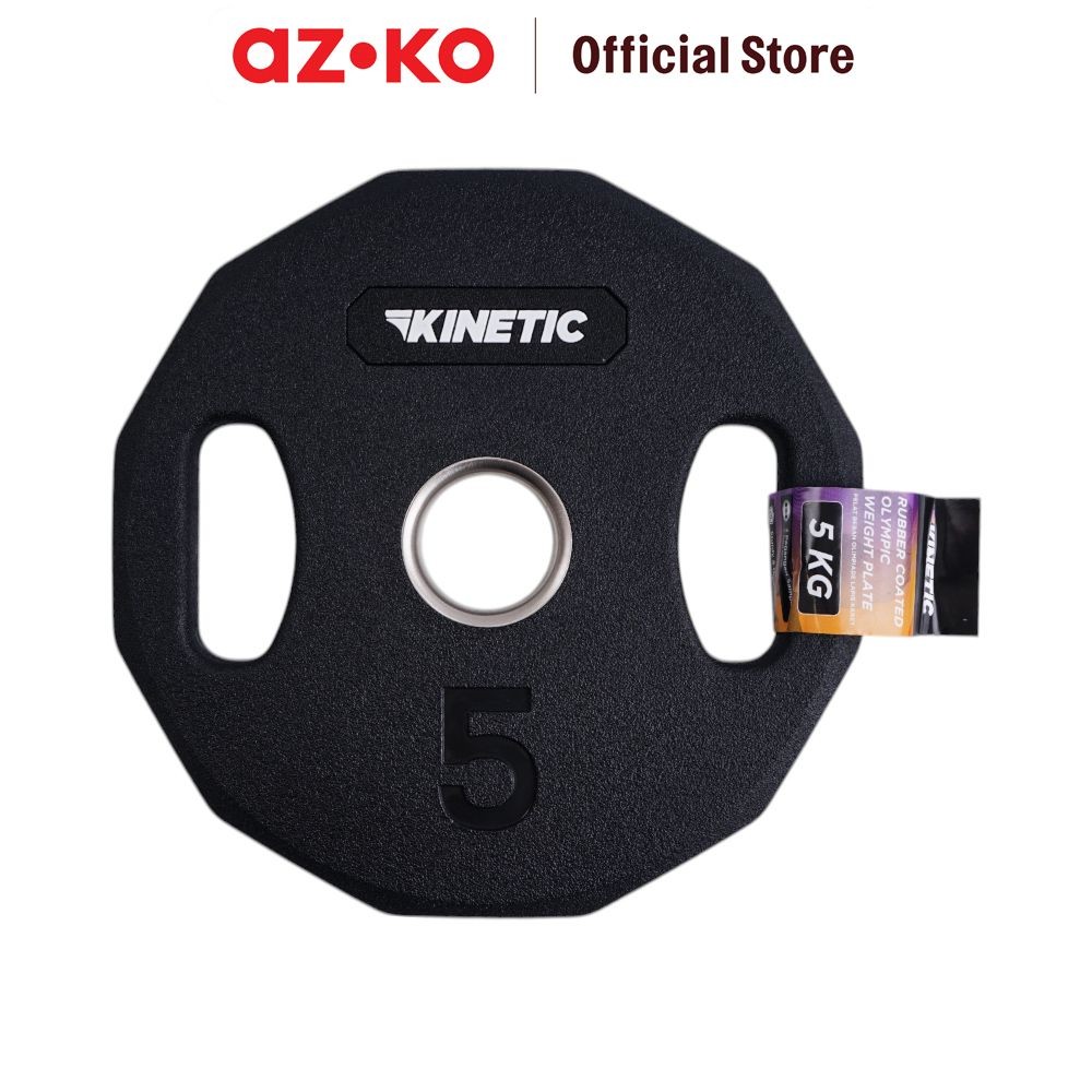 Jual AZKO Kinetic Olympic Rubber Weight Plate Piringan Barbel Angkat ...