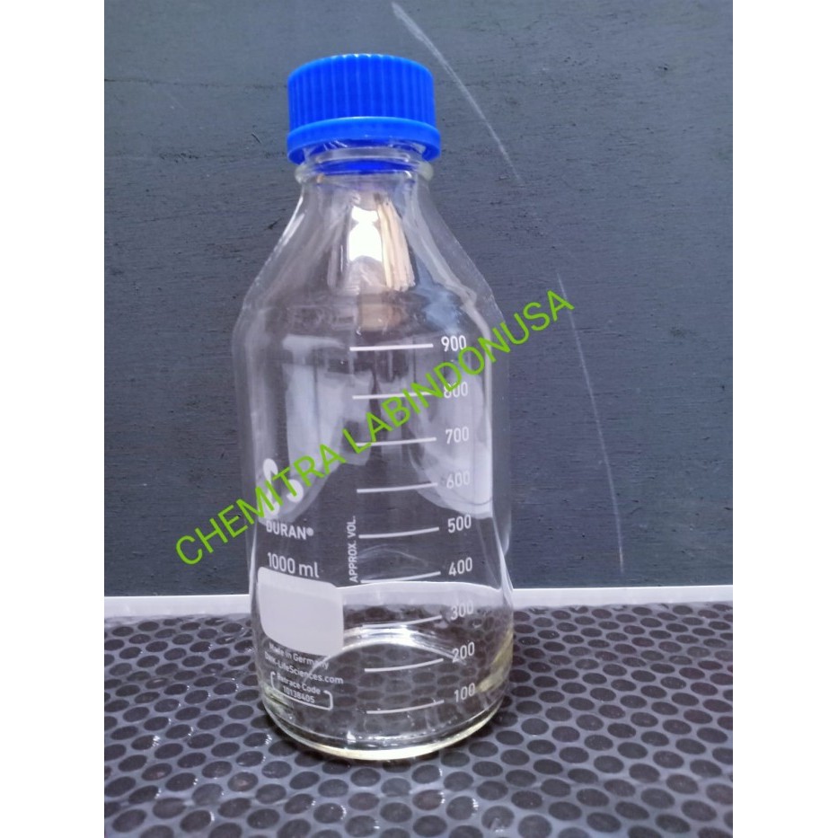 Jual DURAN Laboratory bottle 1000 ml Clear Botol sample Laboratorium ...