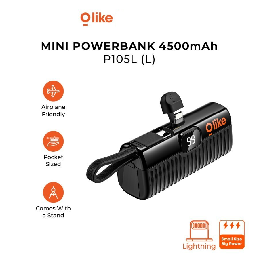 Jual OLIKE P105L MINI POWER BANK 4500 MAH SMALL SIZE BIG POWER ...