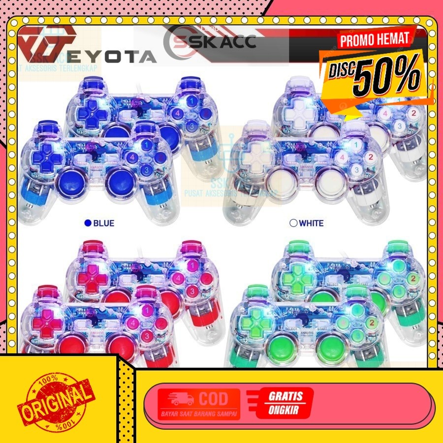 Jual GAMEPAD STICK STIK PS PC LAPTOP KOMPUTER | JOYSTICK CONTROLER ...