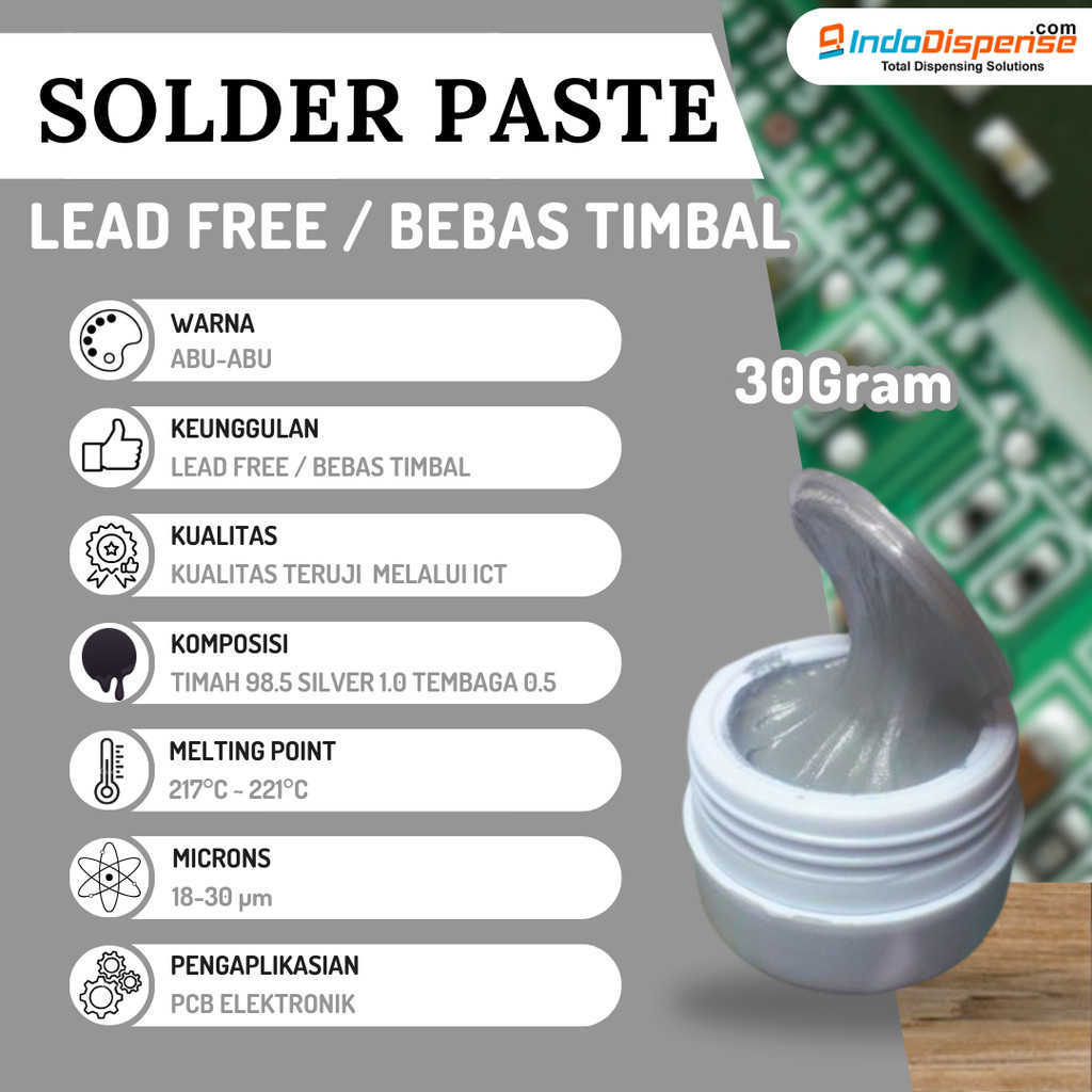 Jual Solder Paste Timah Cair Abu-abu 30 Gram Berkualitas Tinggi Bebas ...
