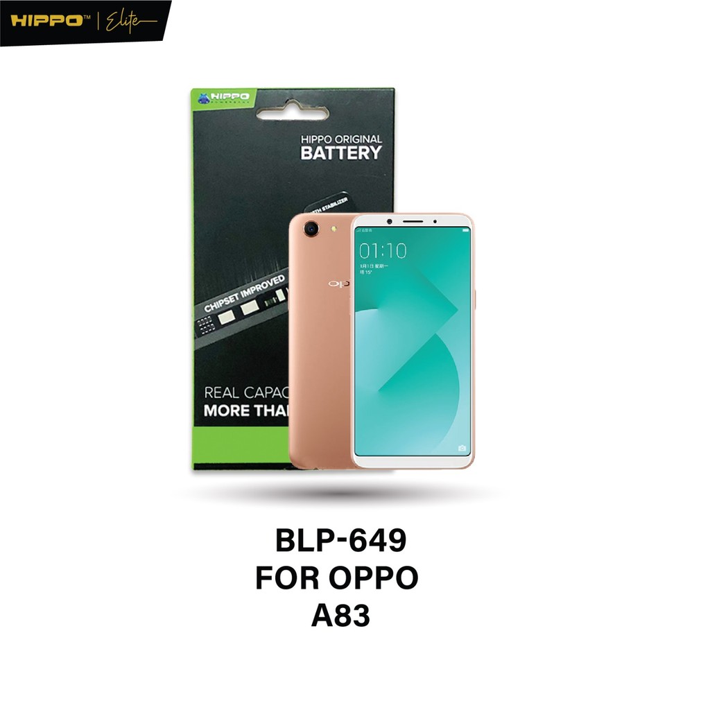 Jual Hippo Baterai OPPO BLP-649 OPPO A83 3180mAh Battery Batere Batrai ...