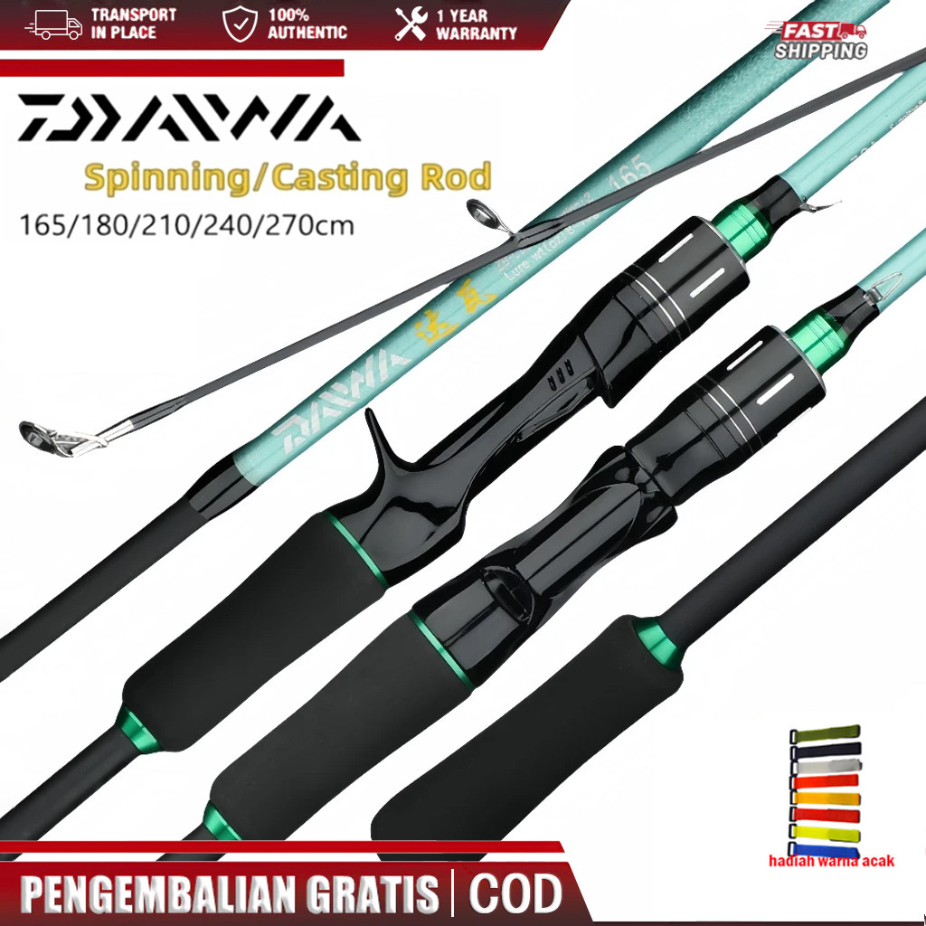 Jual Joran Pancing Carbon Sutet 1.65m-2.7m Joran Fiber Solid 20kg Joran bc Daido Casting ...