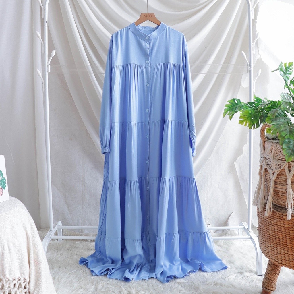 Jual Malla Fashion Ayra Maxi Dress Wanita Oversize Busui Friendly Rayon Twill Premium (GRATIS ...