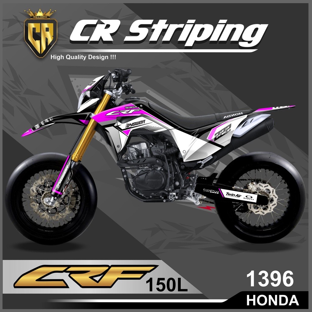Jual Decal Sticker CRF 150L Full Body sticker Skotlet CRF Desain Racing ...