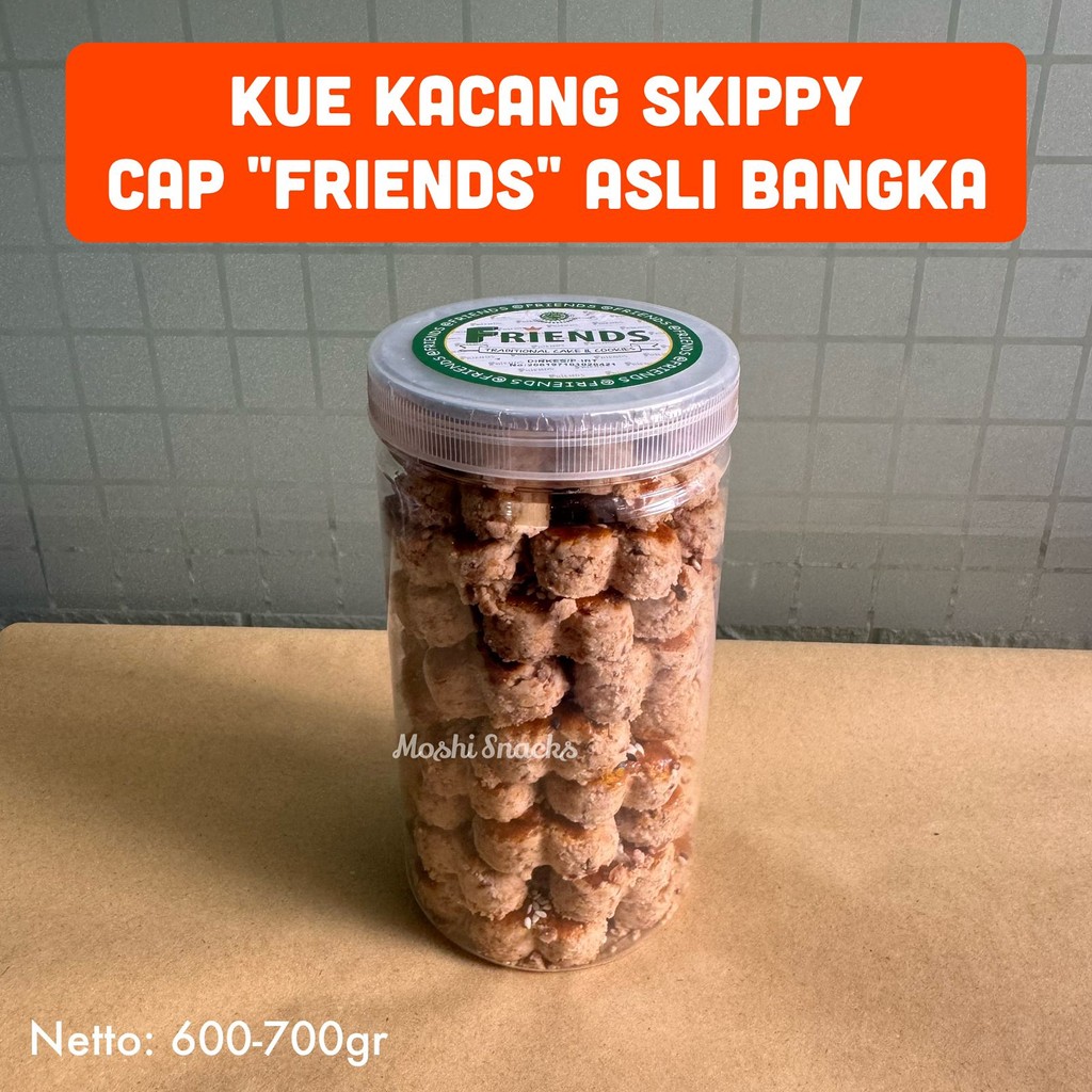 Jual Kue Kacang Skippy FRIENDS Asli Bangka - Cookies Kue Kering Kacang ...