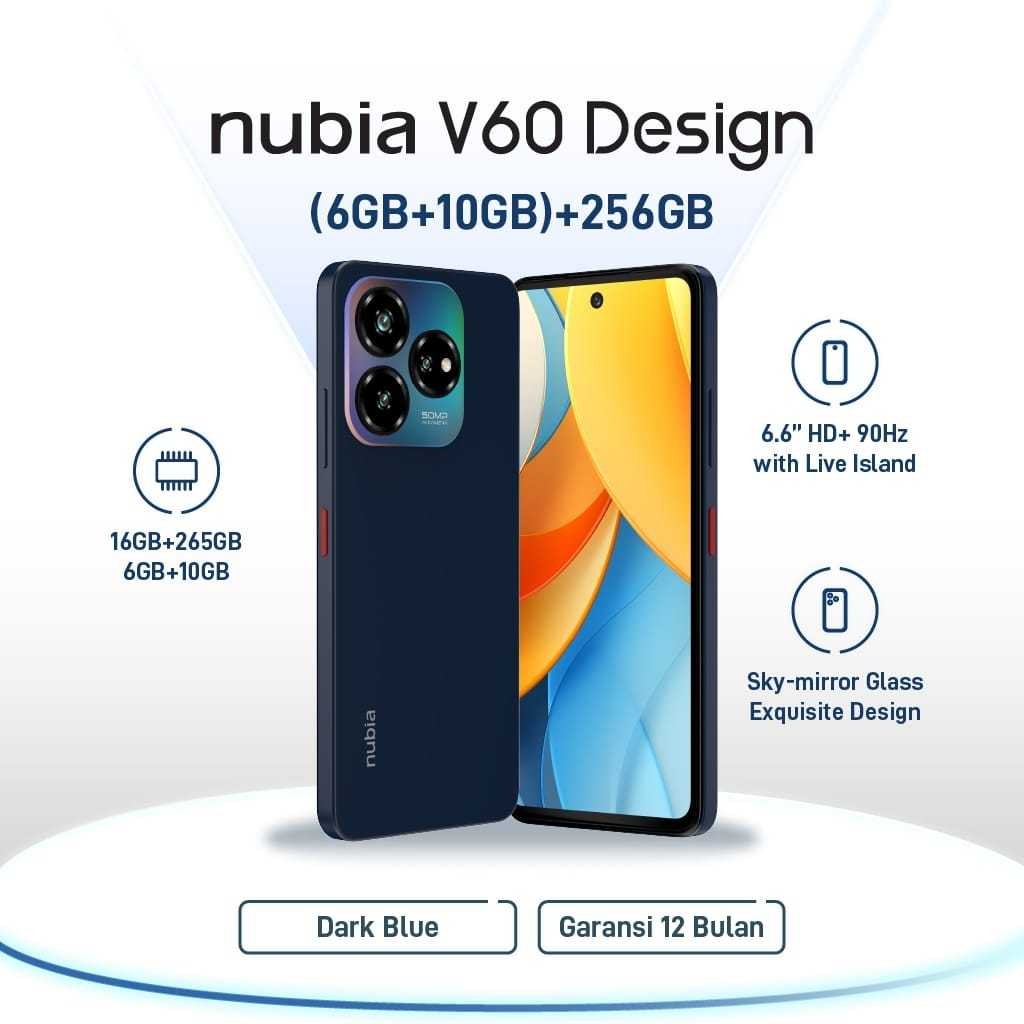 Jual Nubia V60 Design NFC 6/256GB Garansi Resmi | Shopee Indonesia