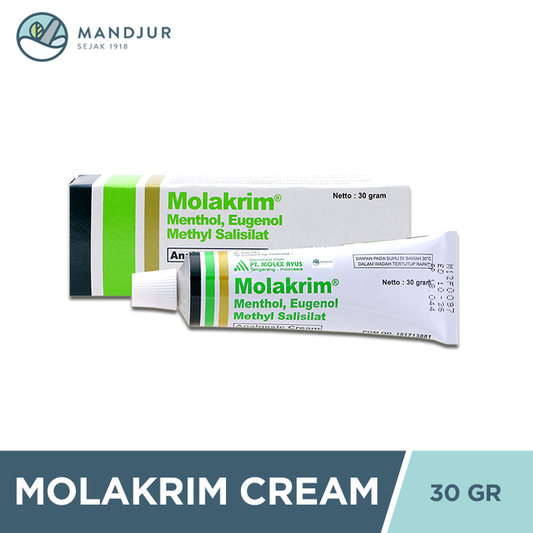 Jual Molakrim Cream 30 g - Krim Pereda Nyeri Otot dan Sendi | Shopee ...